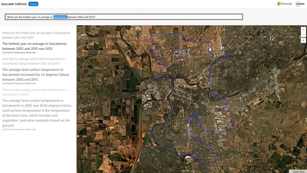 Planet Demos Next-Gen AI Interface for Earth Data and Satellite Imagery ...